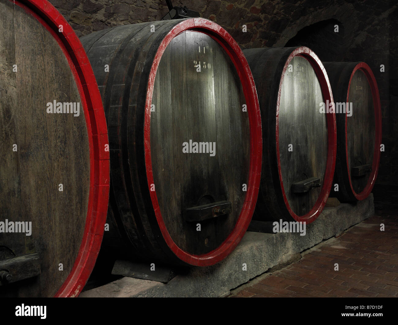Barrels wine in underground hi-res stock photography and images - Alamy