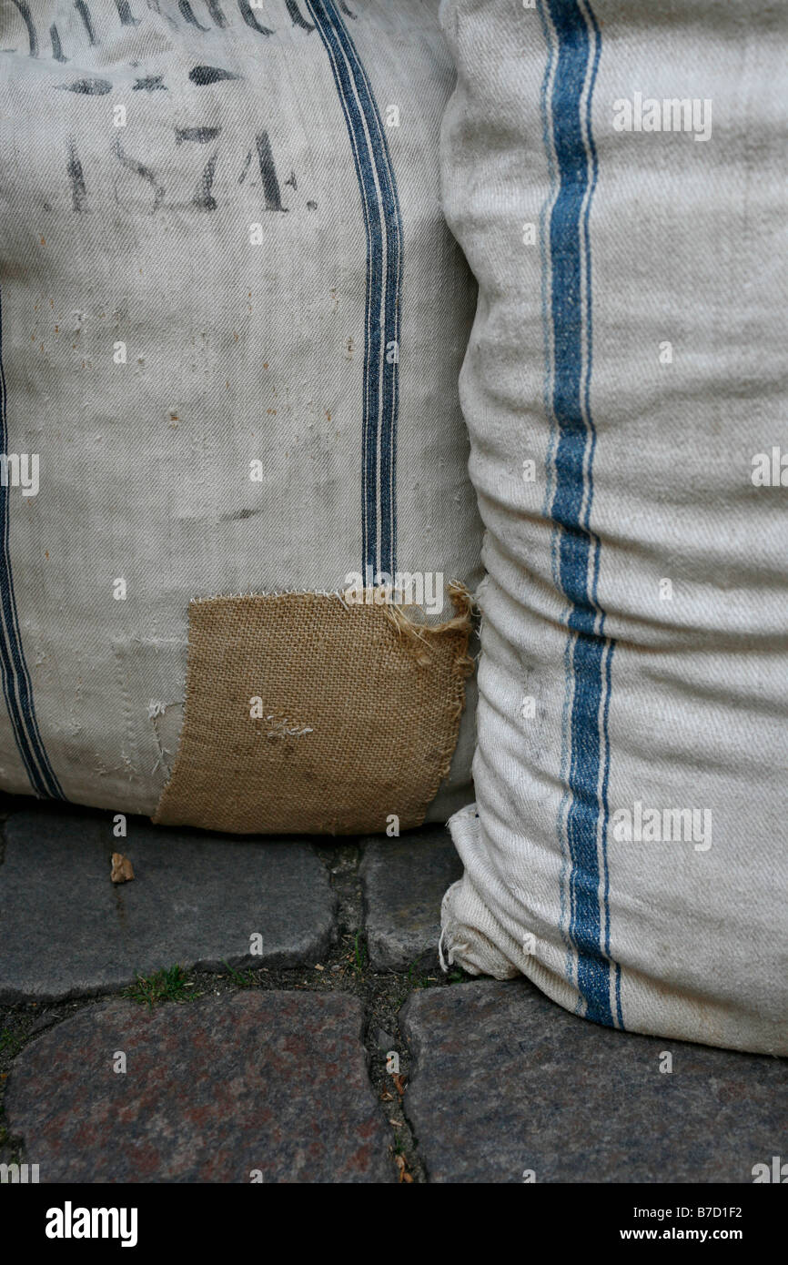 Two cloth sacks Stock Photo - Alamy