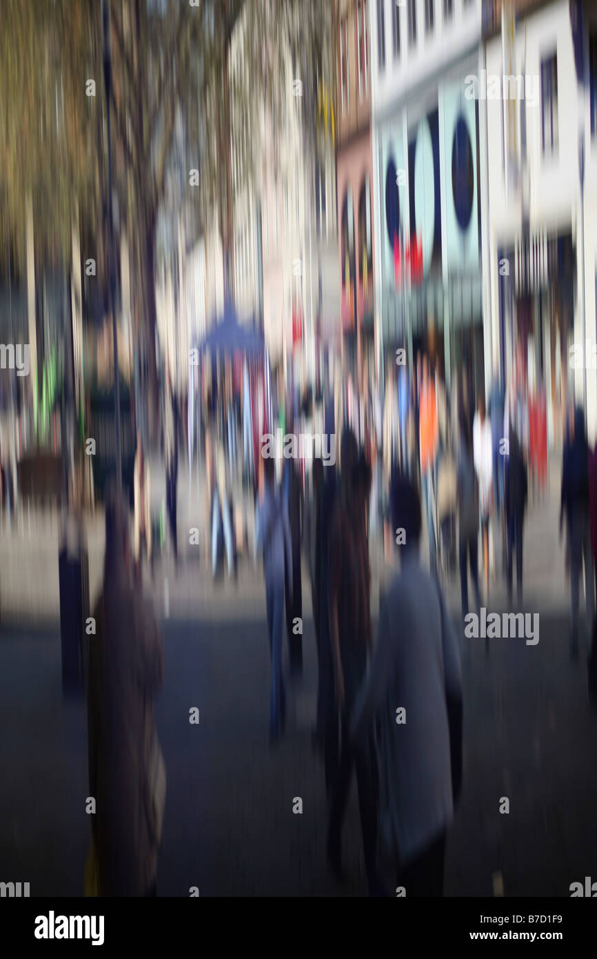 Pedestrian walking street scene hi-res stock photography and images - Alamy