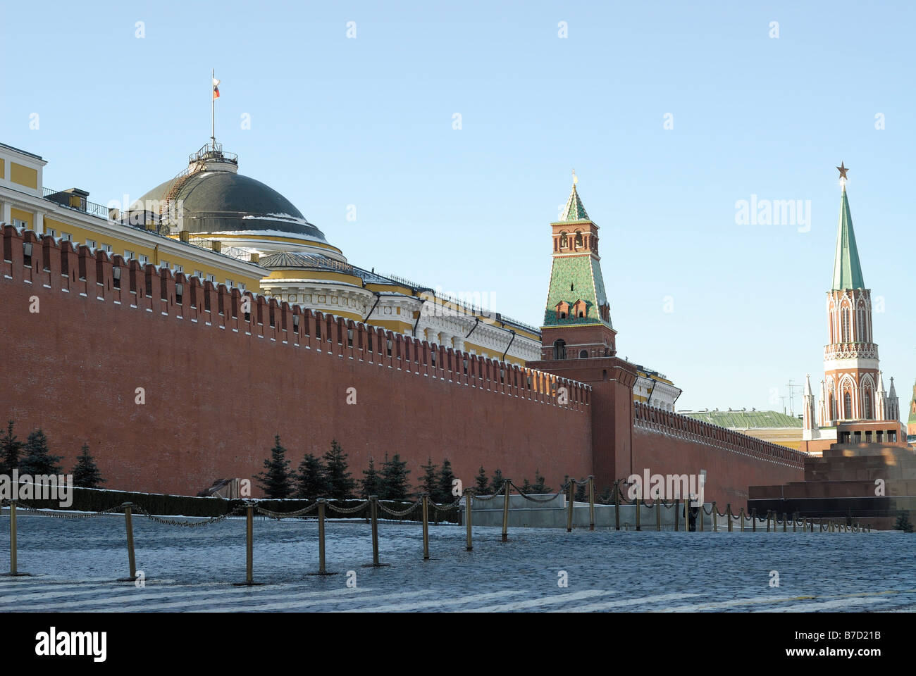Kremlin Wall Red Square Moscow Russia Stock Photo - Alamy