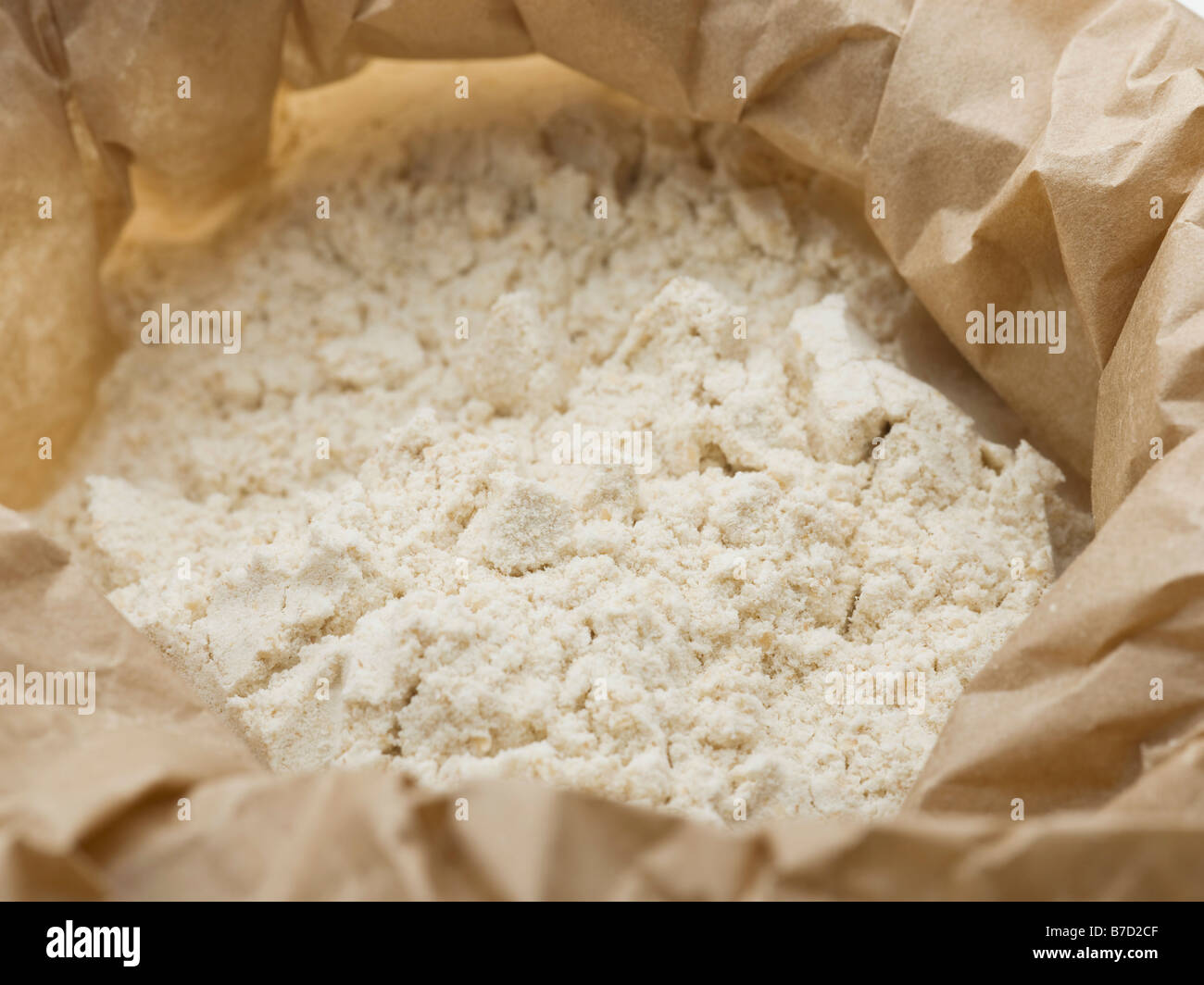 Flour in a paper bag Stock Photo - Alamy