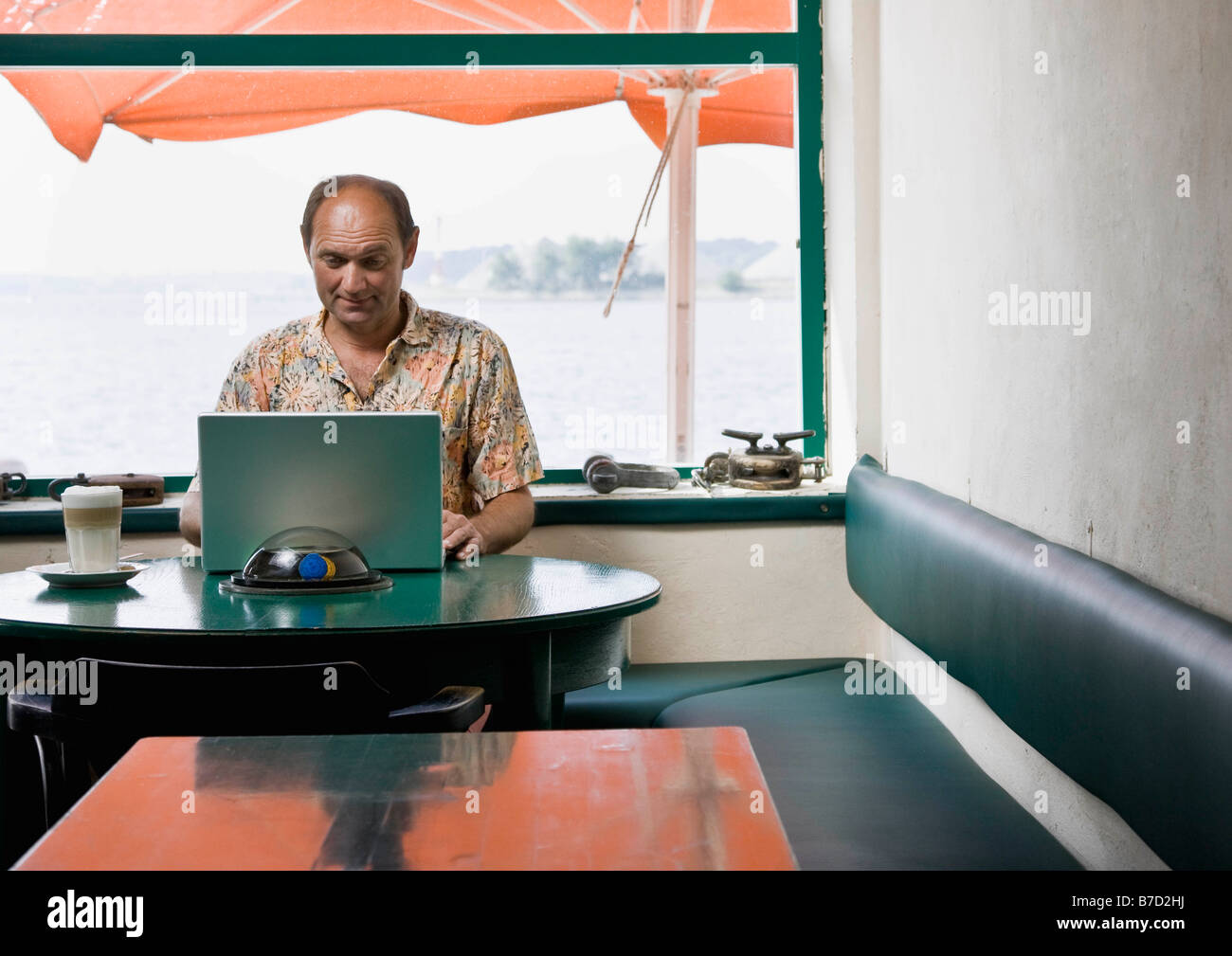 Cafe germany laptop hi-res stock photography and images - Alamy