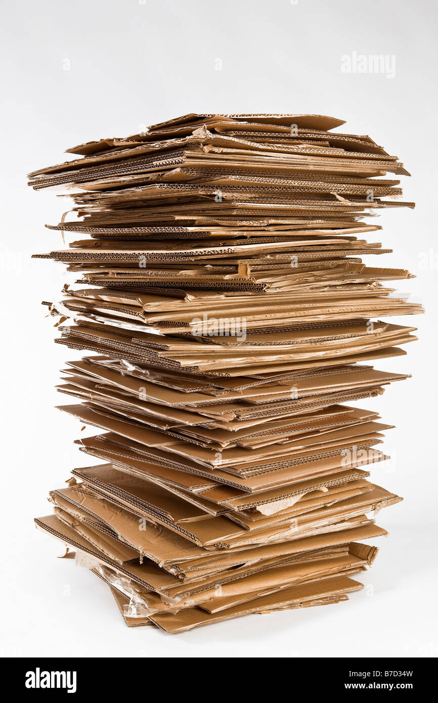 A stack of cardboard Stock Photo - Alamy