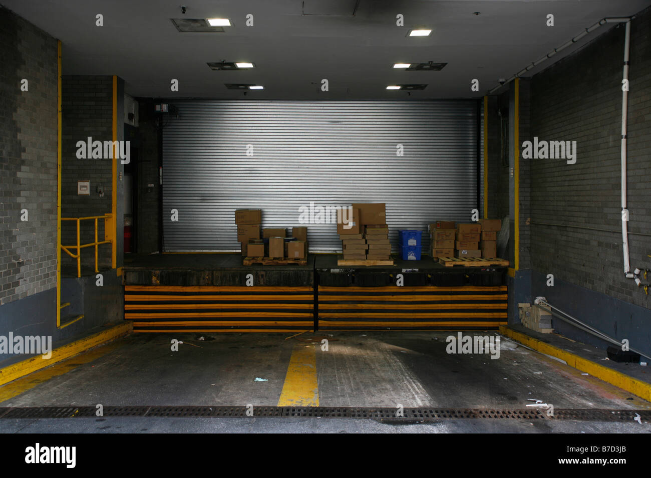 Interior of a garage Stock Photo - Alamy