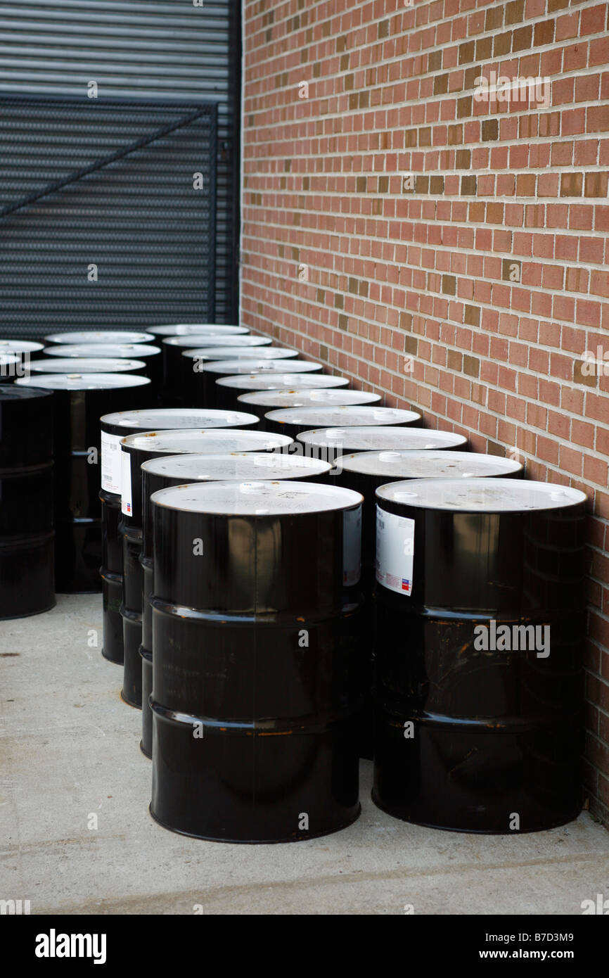 Oil drums stacked hi-res stock photography and images - Alamy