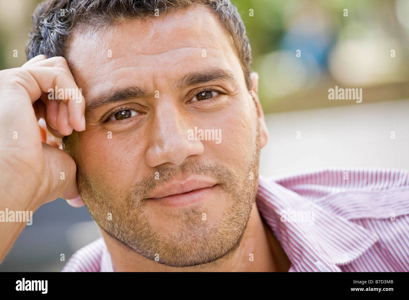 Portrait of a man smiling Stock Photo - Alamy