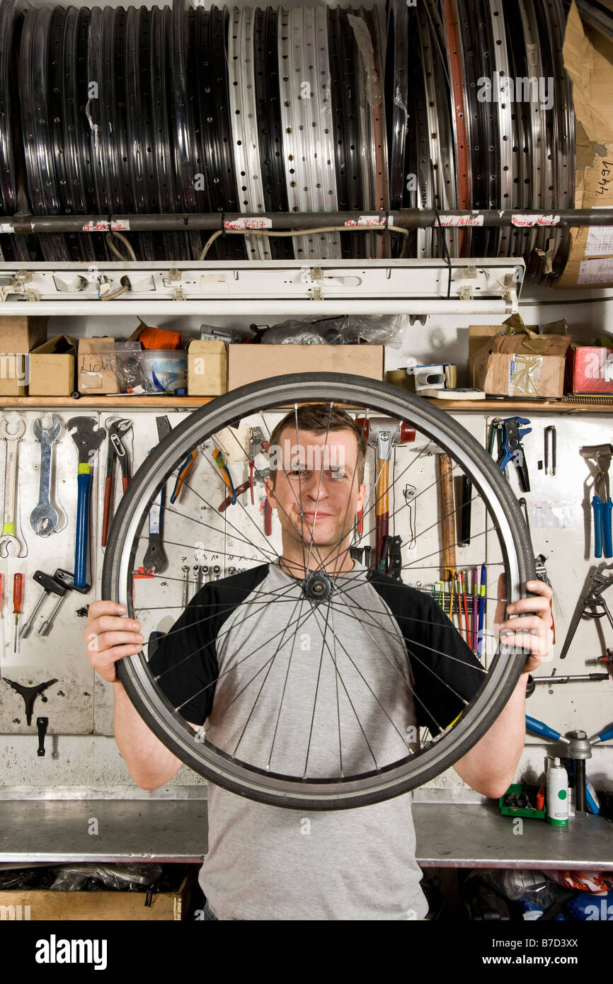 Large man small bicycle hi-res stock photography and images - Alamy