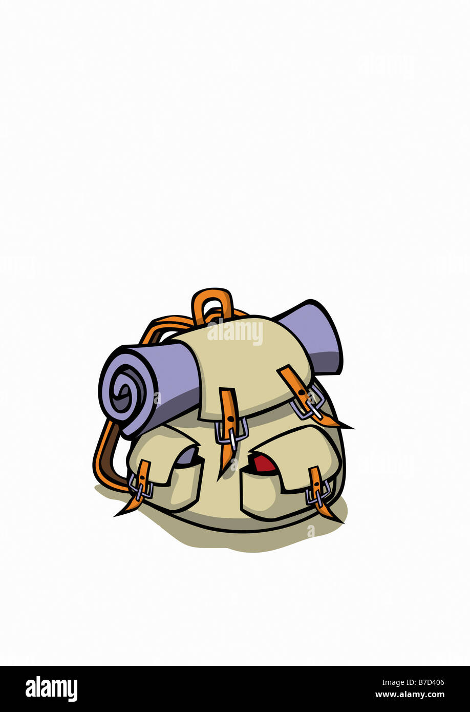 Rucksack cartoon hi-res stock photography and images - Alamy