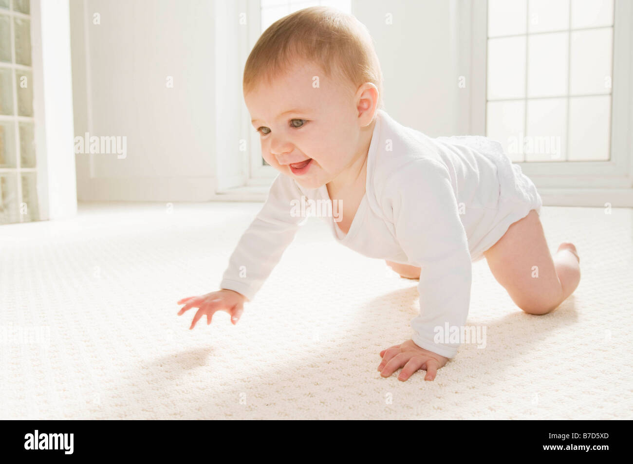 A baby crawling Stock Photo - Alamy
