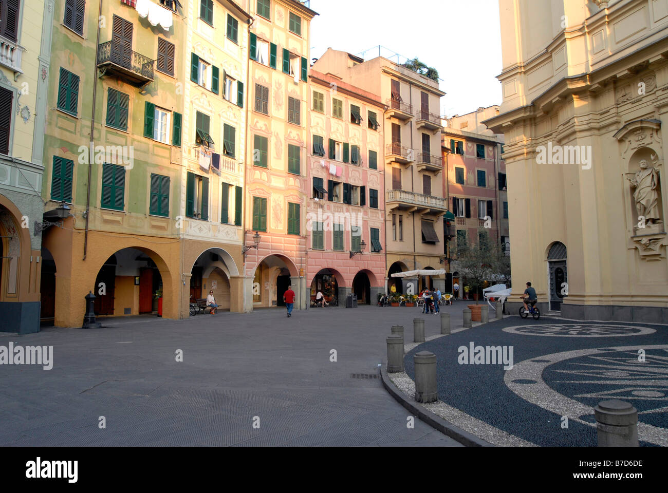 Caprera square, Santa Margherita Ligure, Ligury, Italy Stock Photo - Alamy
