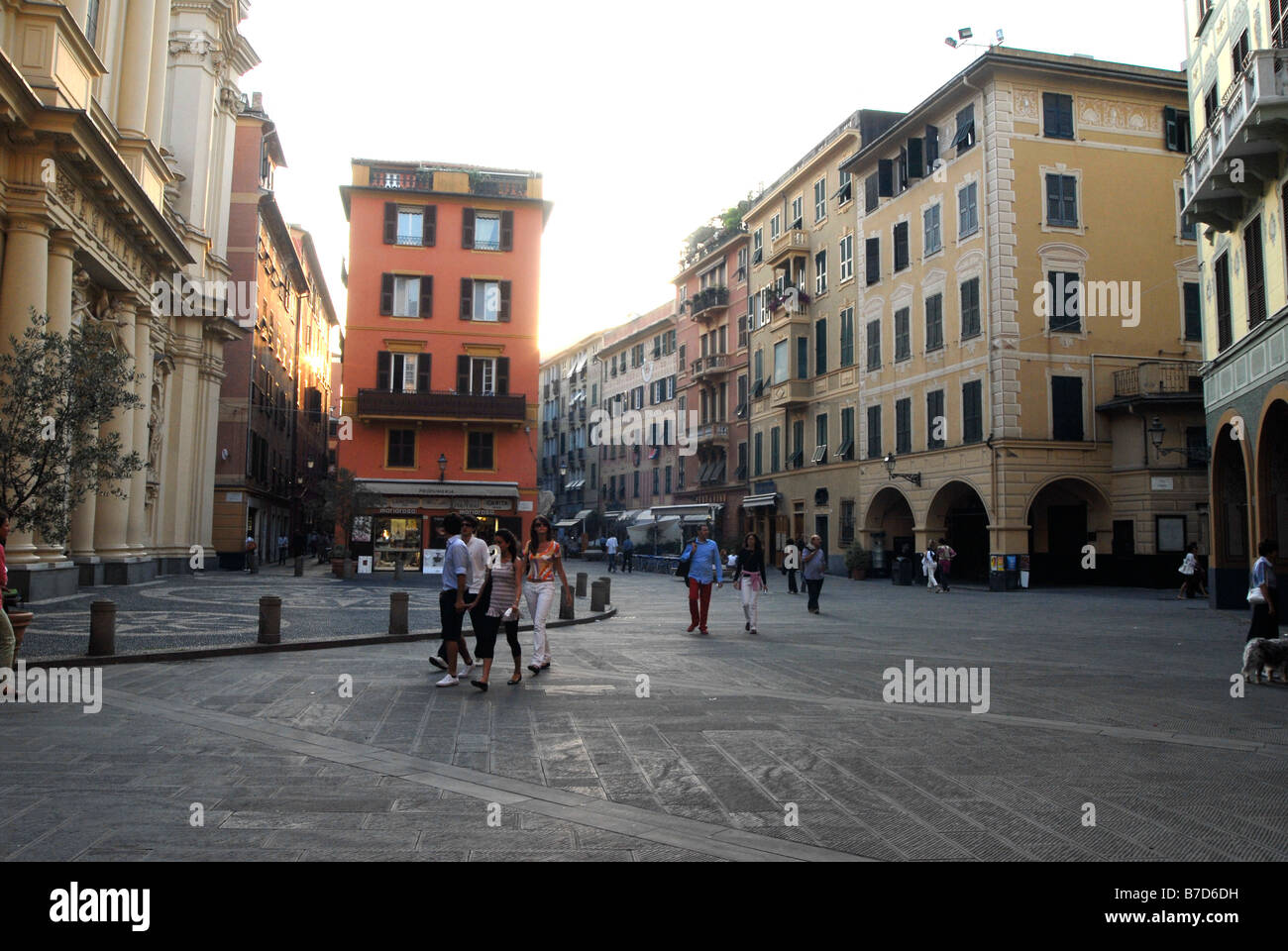 Caprera square, Santa Margherita Ligure, Ligury, Italy Stock Photo - Alamy