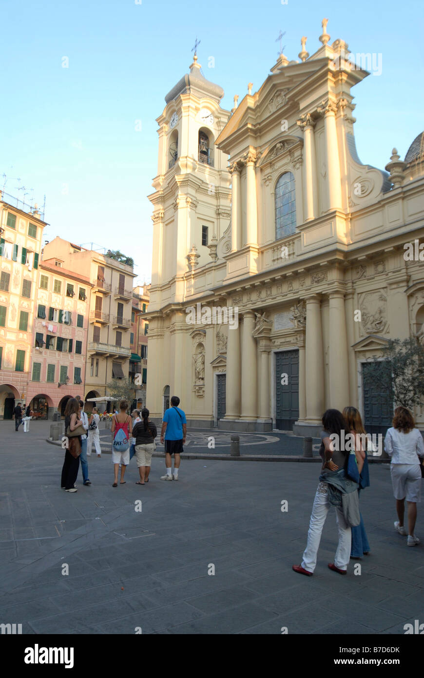 Caprera square, Santa Margherita Ligure, Ligury, Italy Stock Photo - Alamy