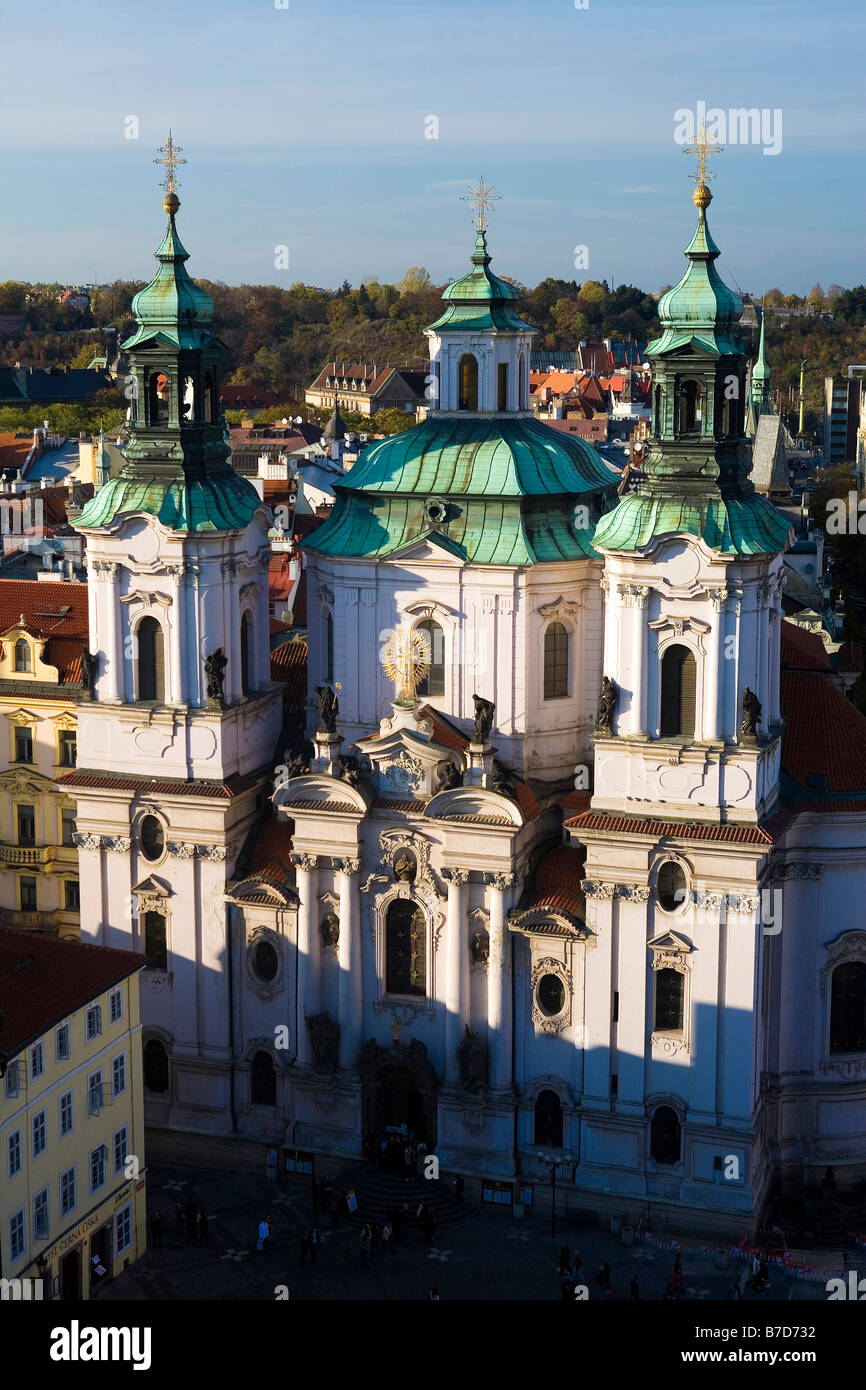 Cityscape st nichola church staromestska hi-res stock photography and ...