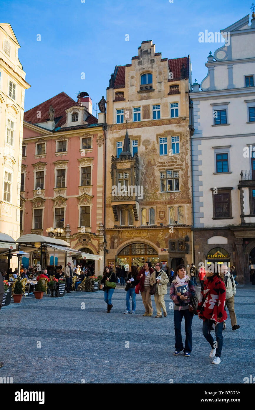 Staromestska square, Old Town, Praga, Prague, Czech Republic, Europe ...