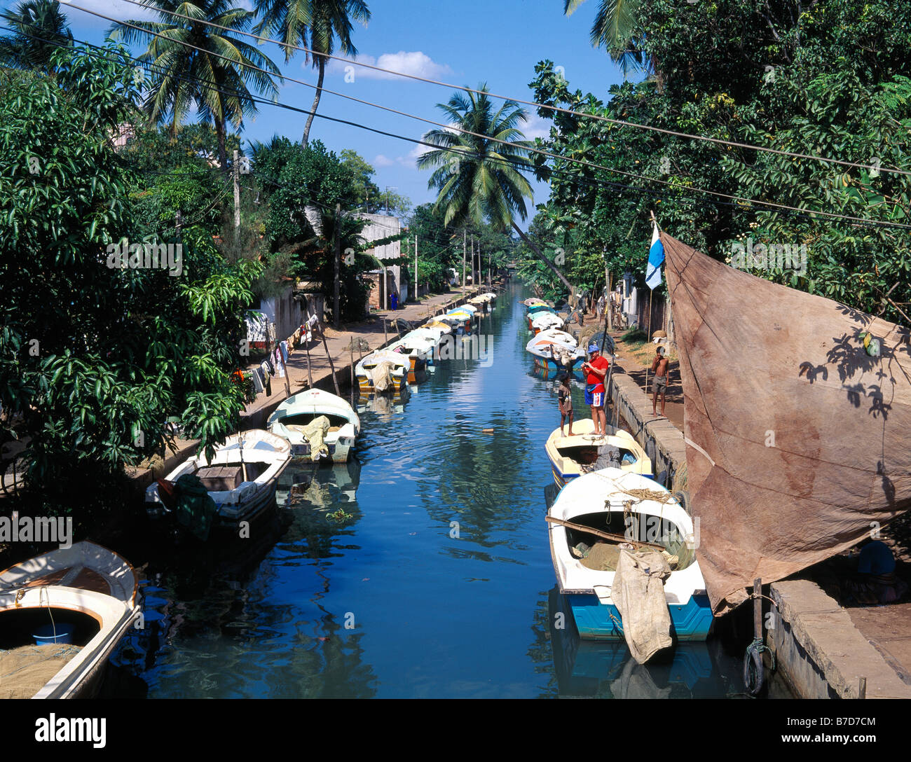 Sri Lanka, Negombo, Dutch Canal Stock Photo - Alamy