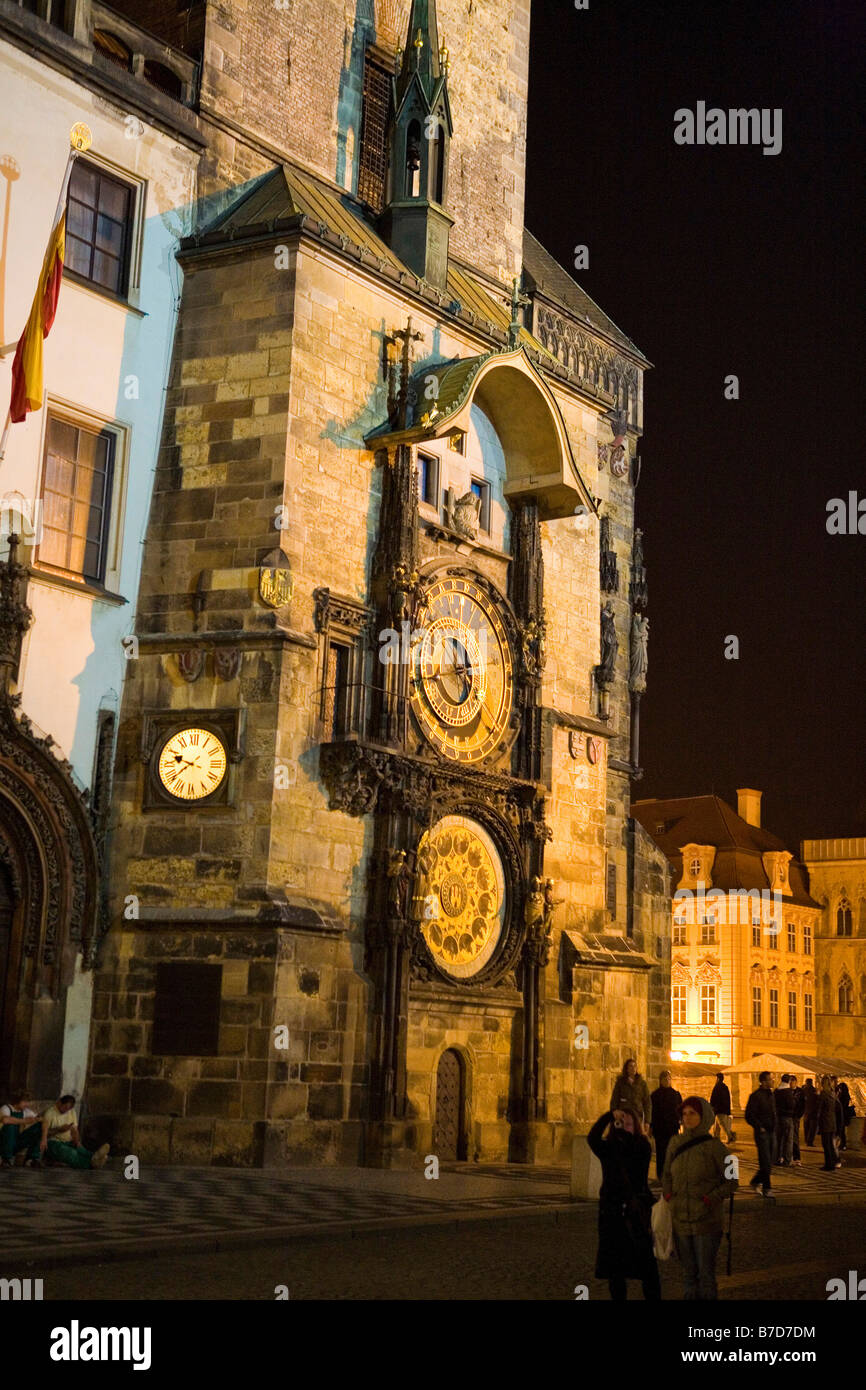Prague Orloj medieval astronomical clock, Altstï¿½dter City Hall, Old ...