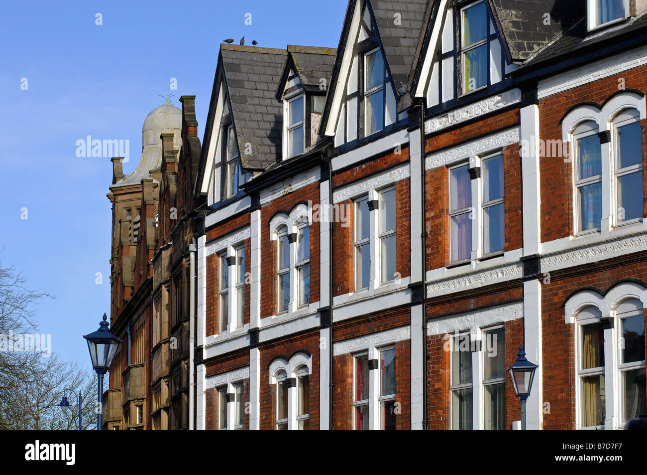 Buildings in St Mary s Row Moseley Birmingham England UK Stock Photo ...