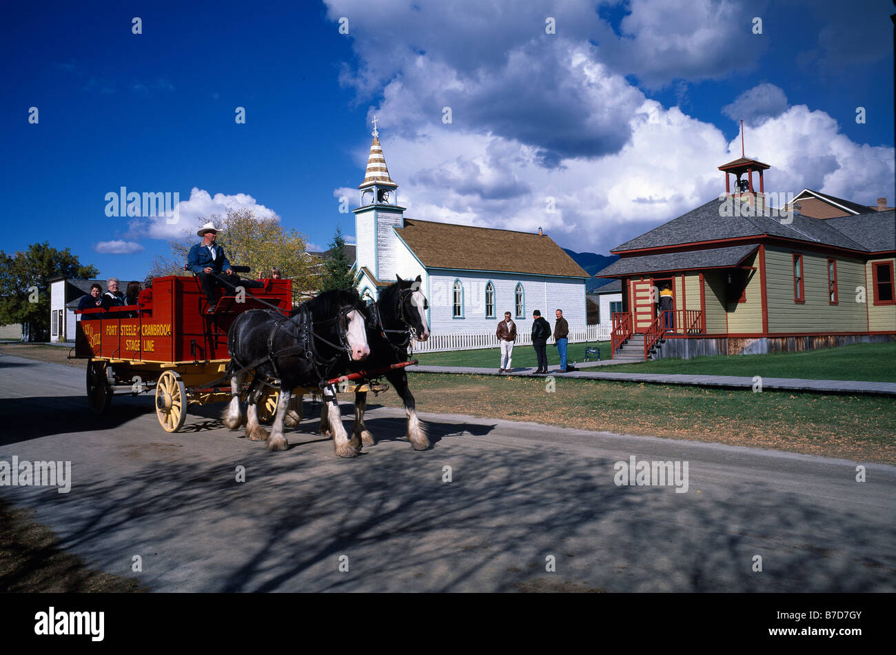 Fort Steele, Heritage Town Stock Photo - Alamy