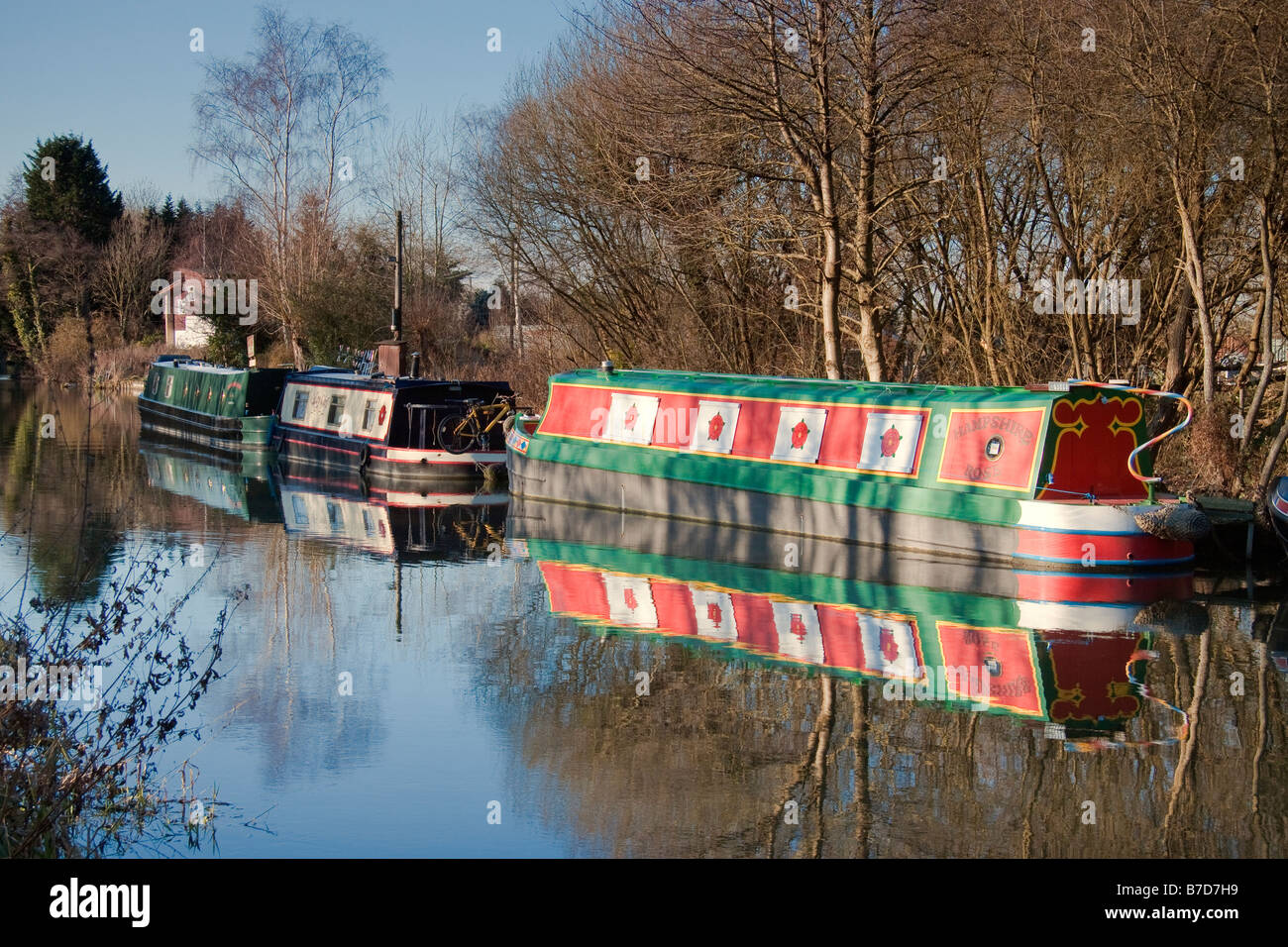 Landscape canal barge on hi-res stock photography and images - Alamy