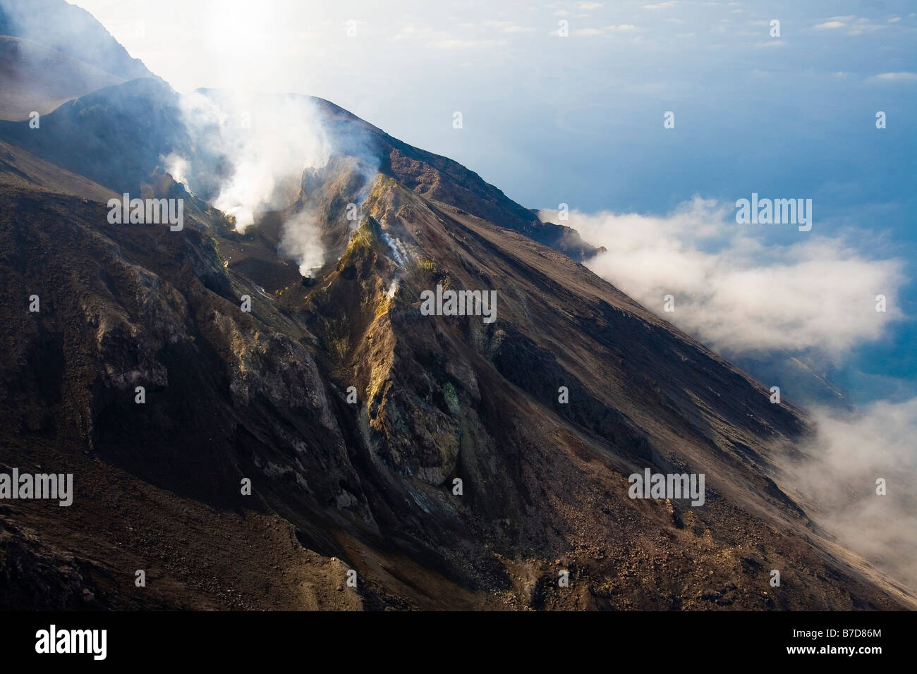 Aerial view stromboli hi-res stock photography and images - Alamy
