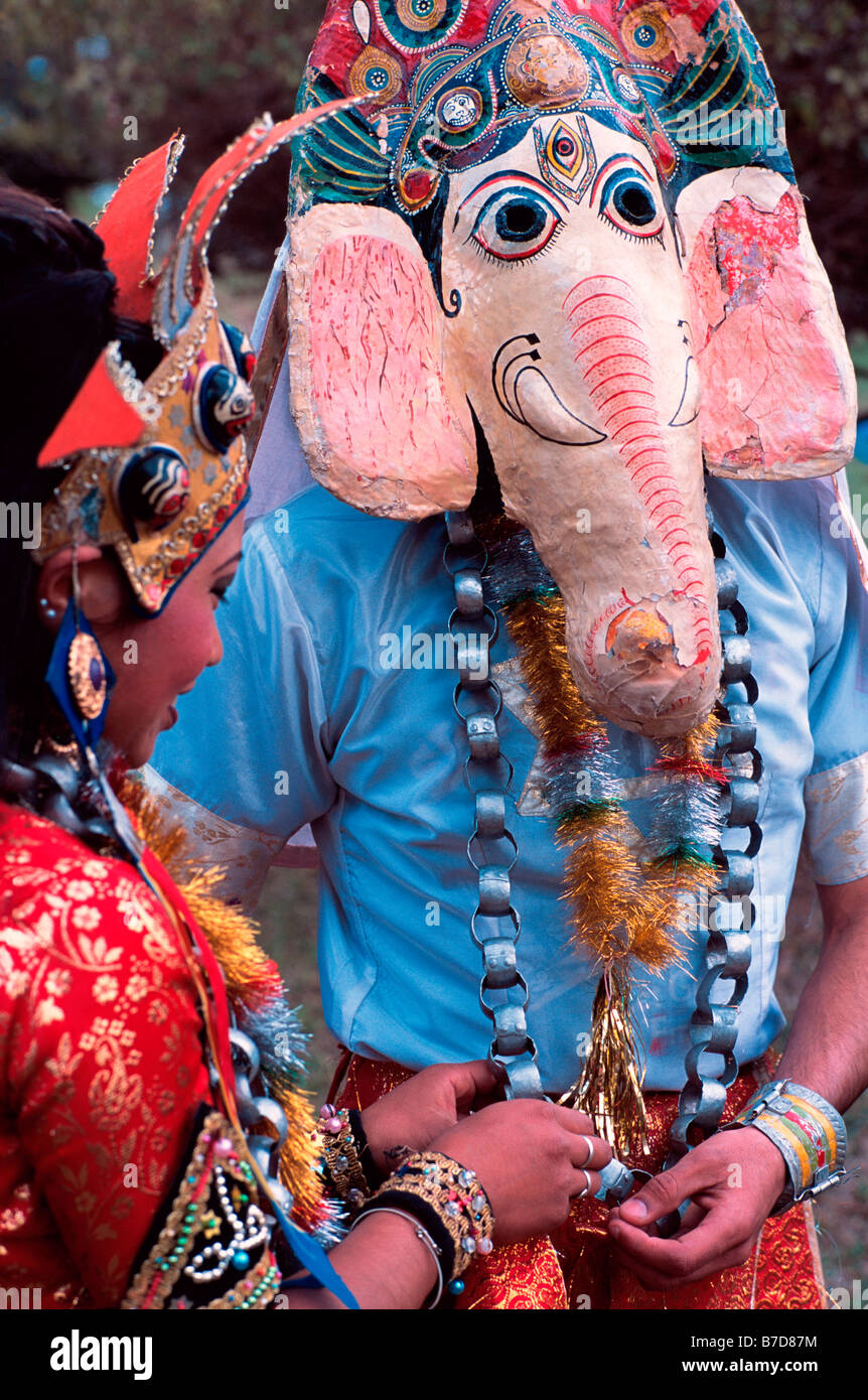 Elephant costume mask hi-res stock photography and images - Alamy