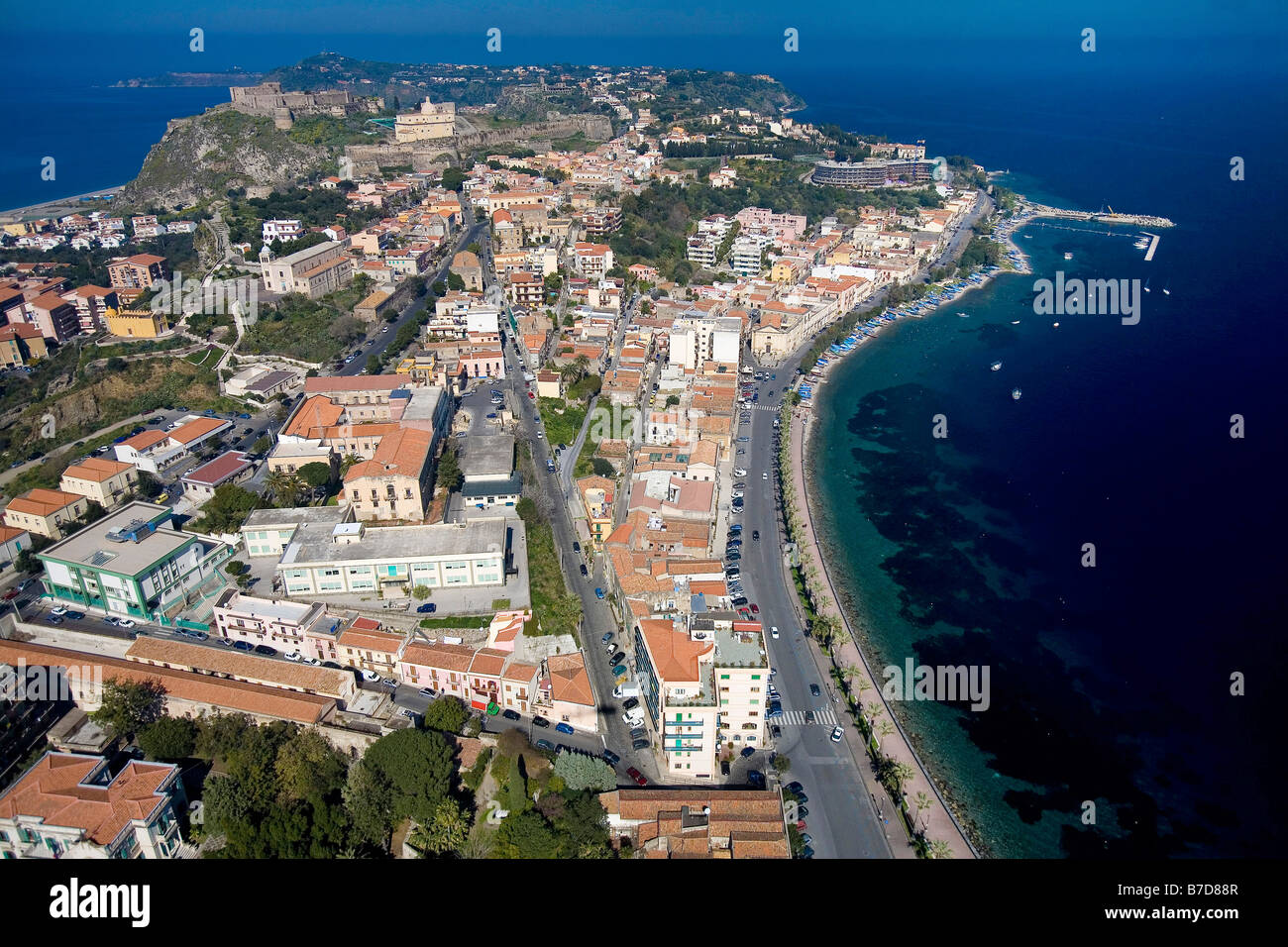 Aerial view, Milazzo, Sicily, Italy Stock Photo - Alamy