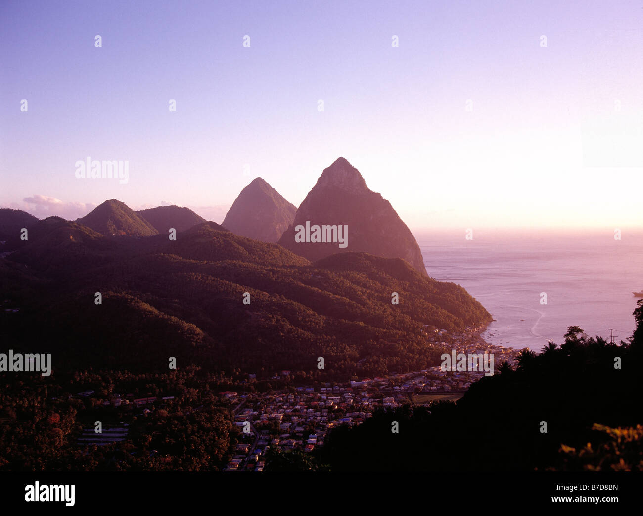 Pitons peaks hi-res stock photography and images - Alamy