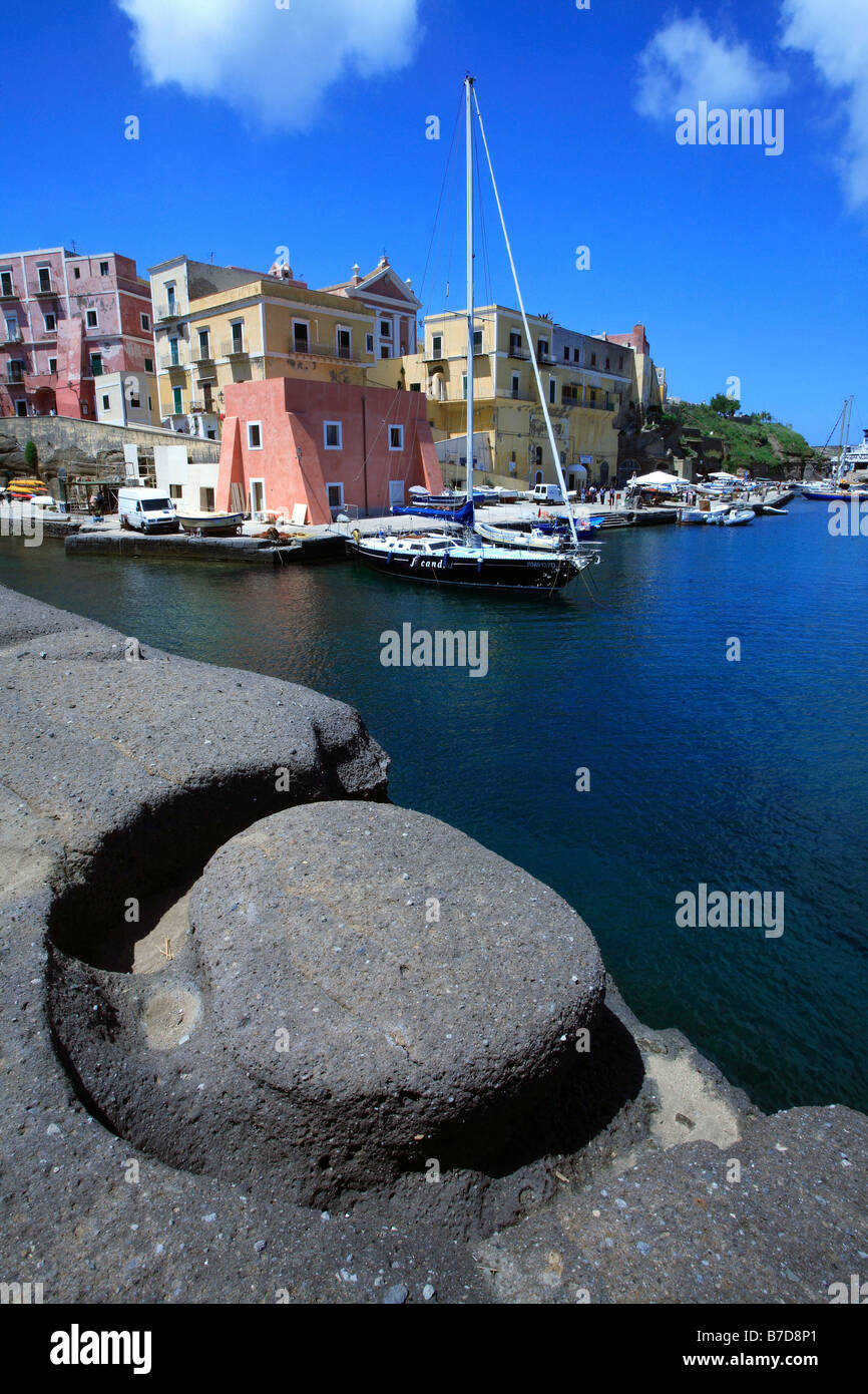 Old roman bollard, Ventotene island, Lazio, Italy Stock Photo - Alamy