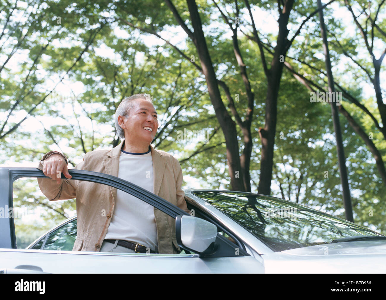 Car exiting car park hi-res stock photography and images - Alamy