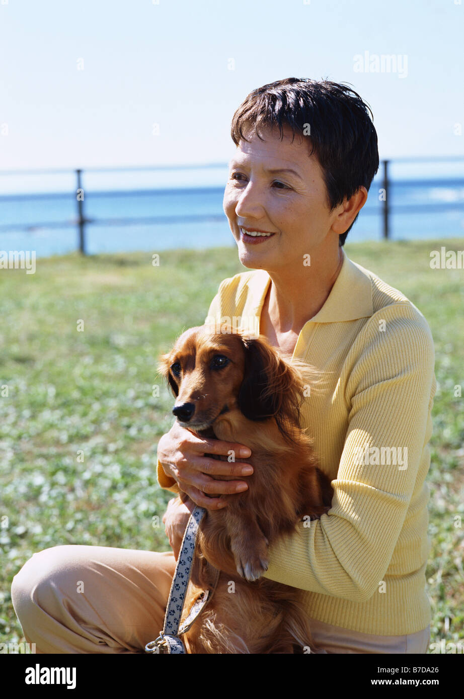 Walk with Dog Stock Photo - Alamy