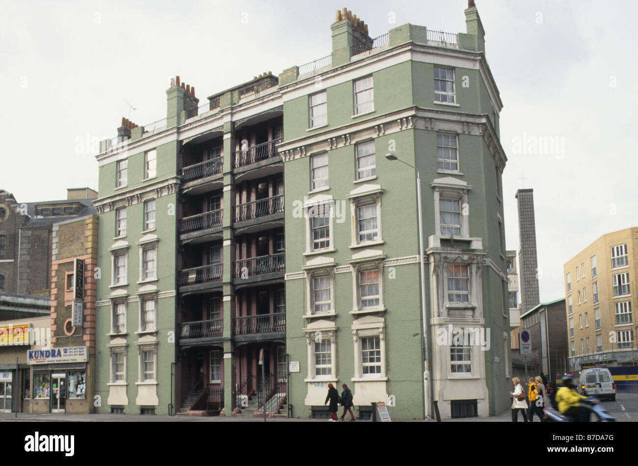 London, Tenement Building, Commercial Road, E1 Stock Photo - Alamy