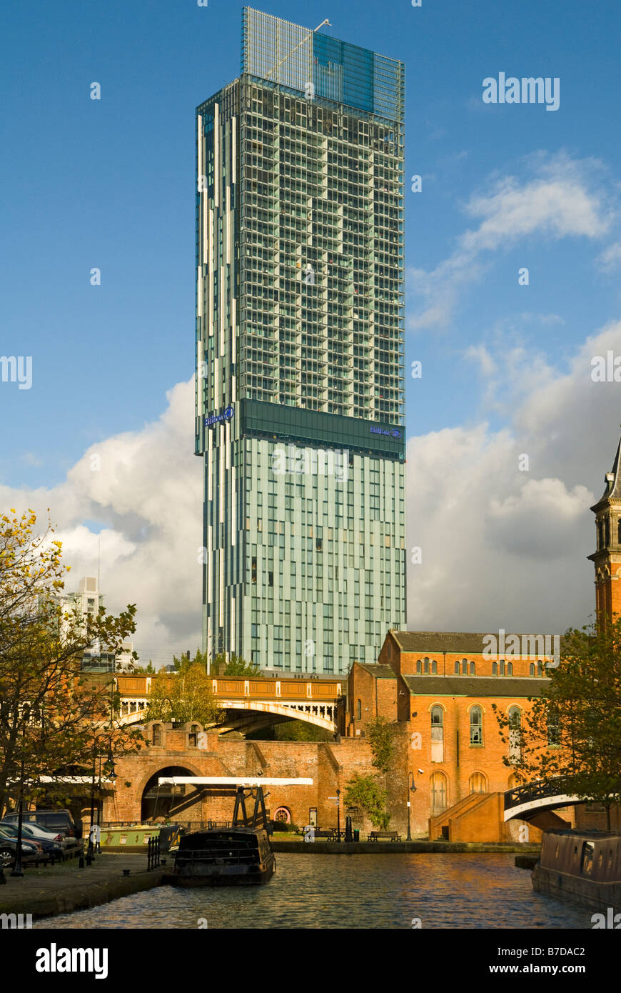 The Beetham Tower, also known as the Hilton Tower, from Castlefield ...
