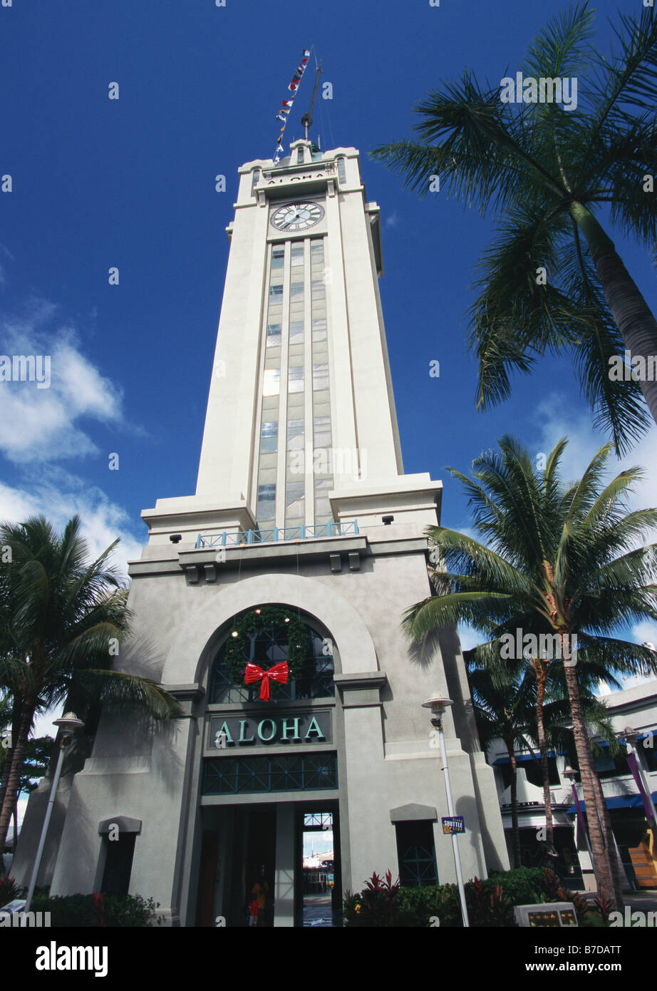 The Aloha Tower Stock Photo - Alamy