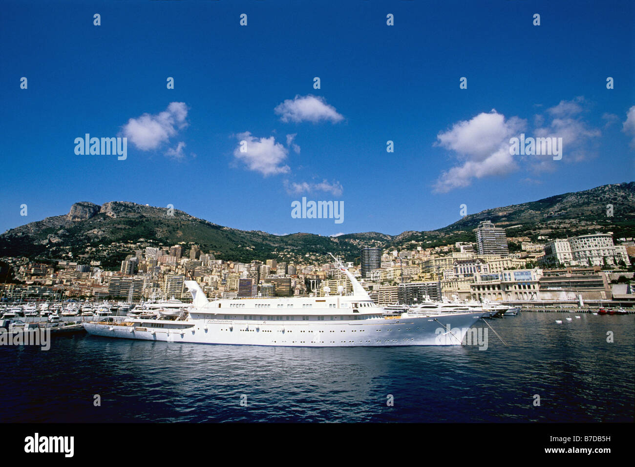 Luxury boat moored in the marina of Monaco Stock Photo - Alamy