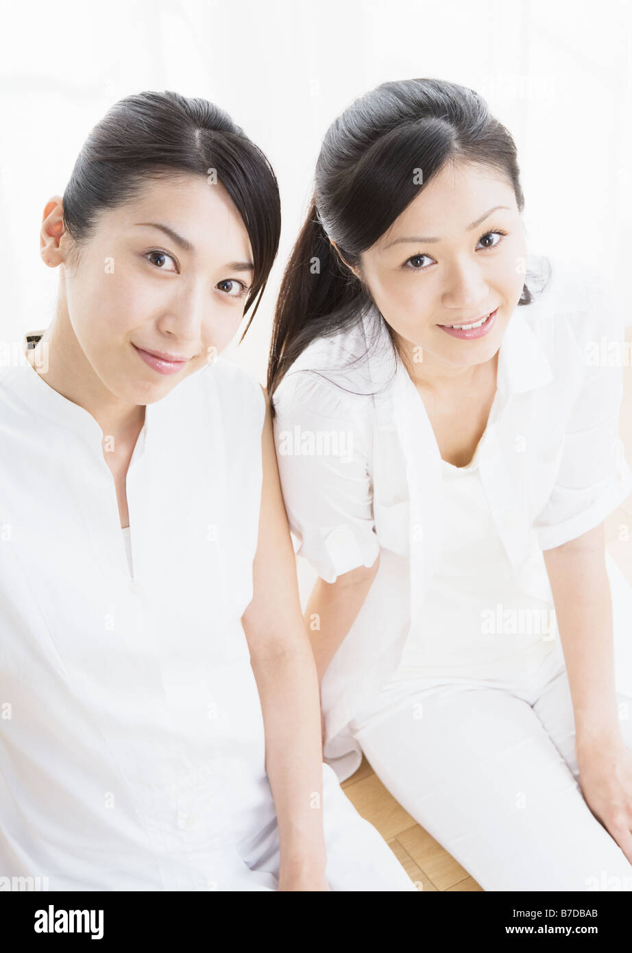 Two young women Stock Photo - Alamy