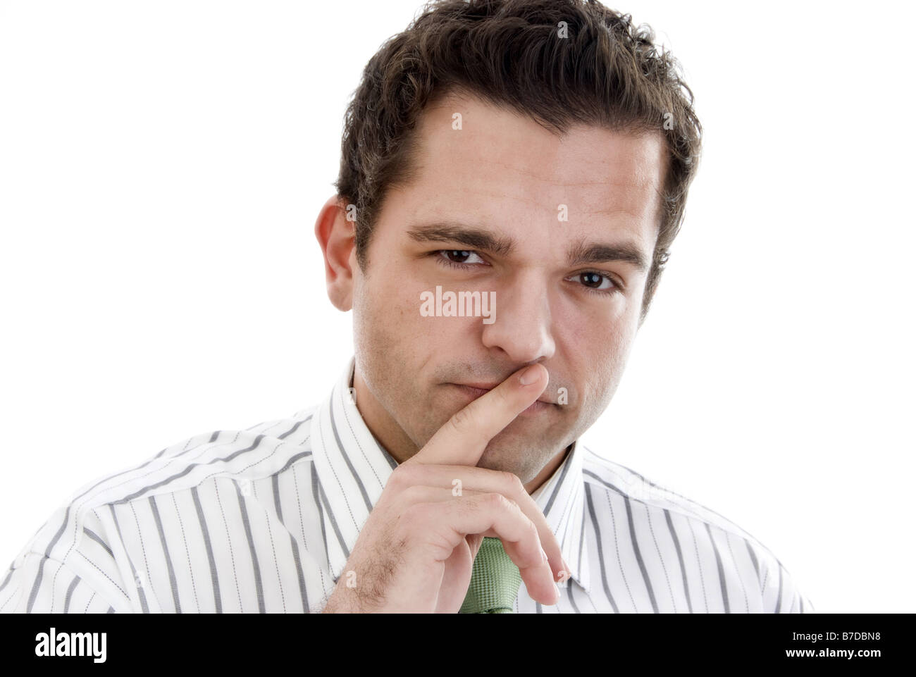 Man young view camera thoughtfully hi-res stock photography and images ...