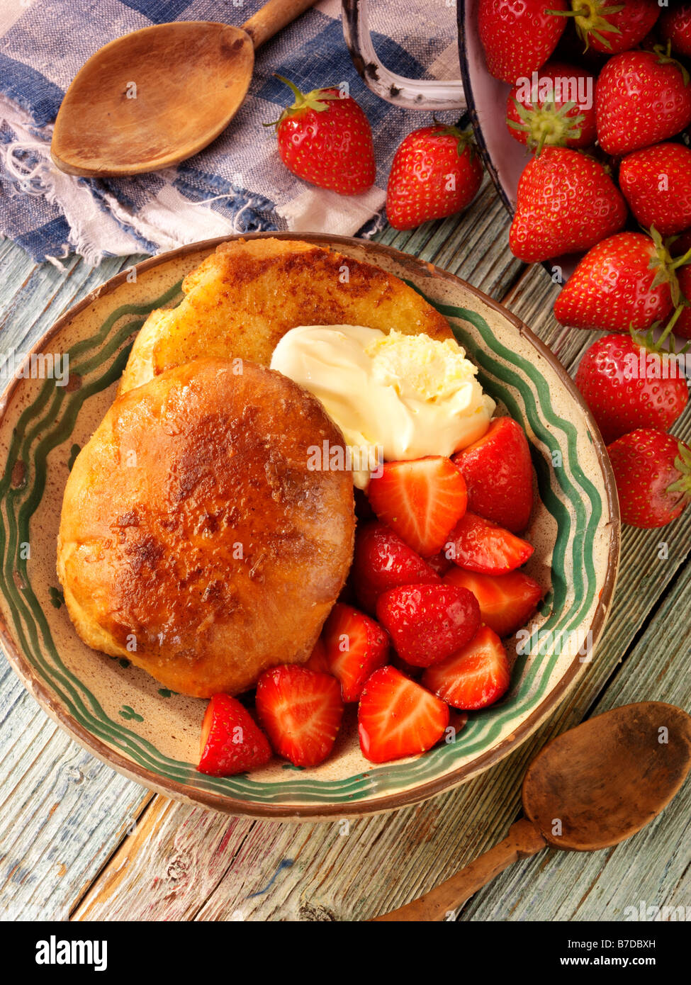 STRAWBERRY PAIN PERDU OR PANPERDY Stock Photo - Alamy