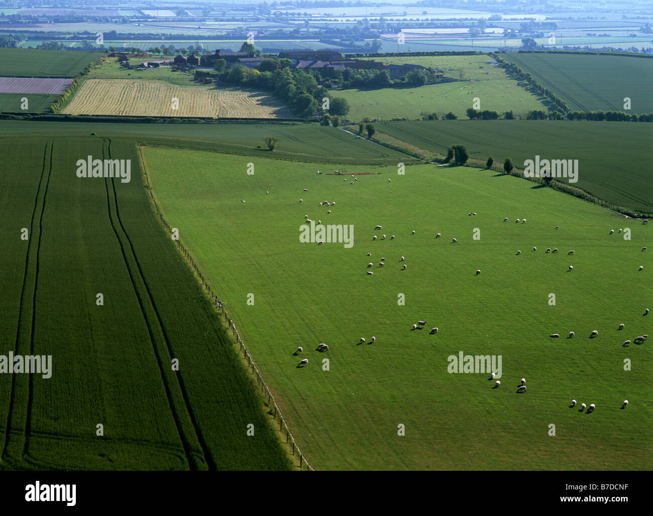 chilterns ridgeway path view from summit of ivinghoe beacon looking ...