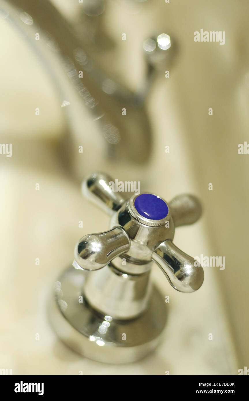 Water tap in a marble bathroom hi-res stock photography and images - Alamy