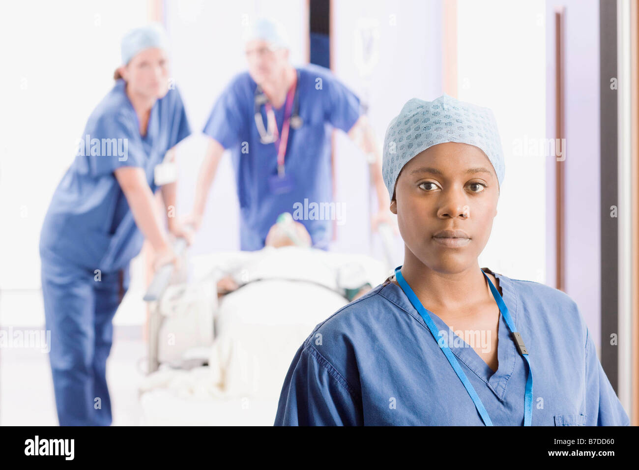A portrait of a female nurse Stock Photo - Alamy