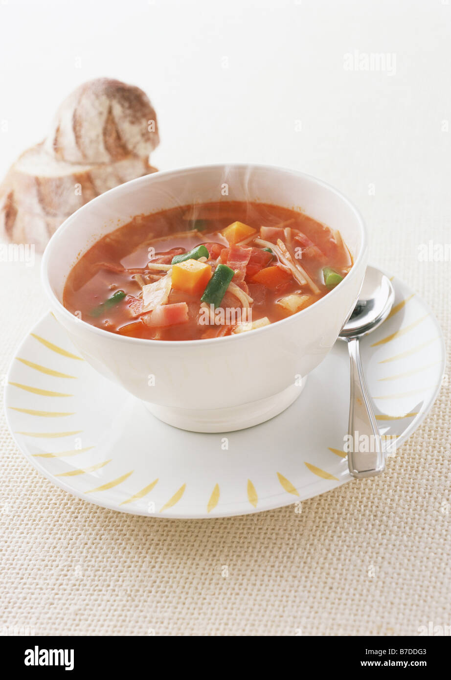 Minestrone cup soup hi-res stock photography and images - Alamy