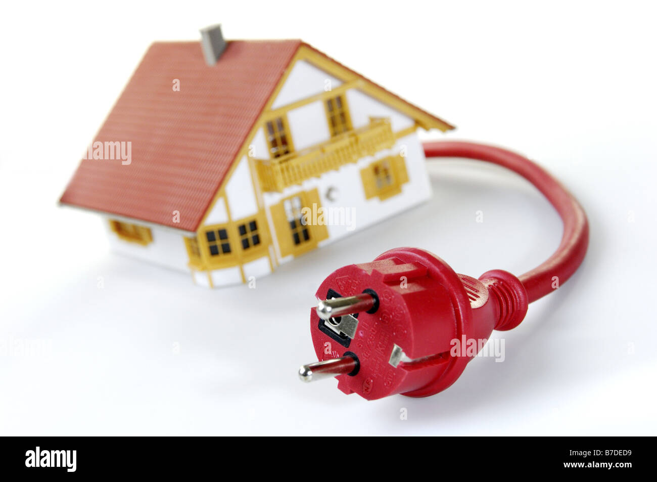 model of a house with connector Stock Photo - Alamy