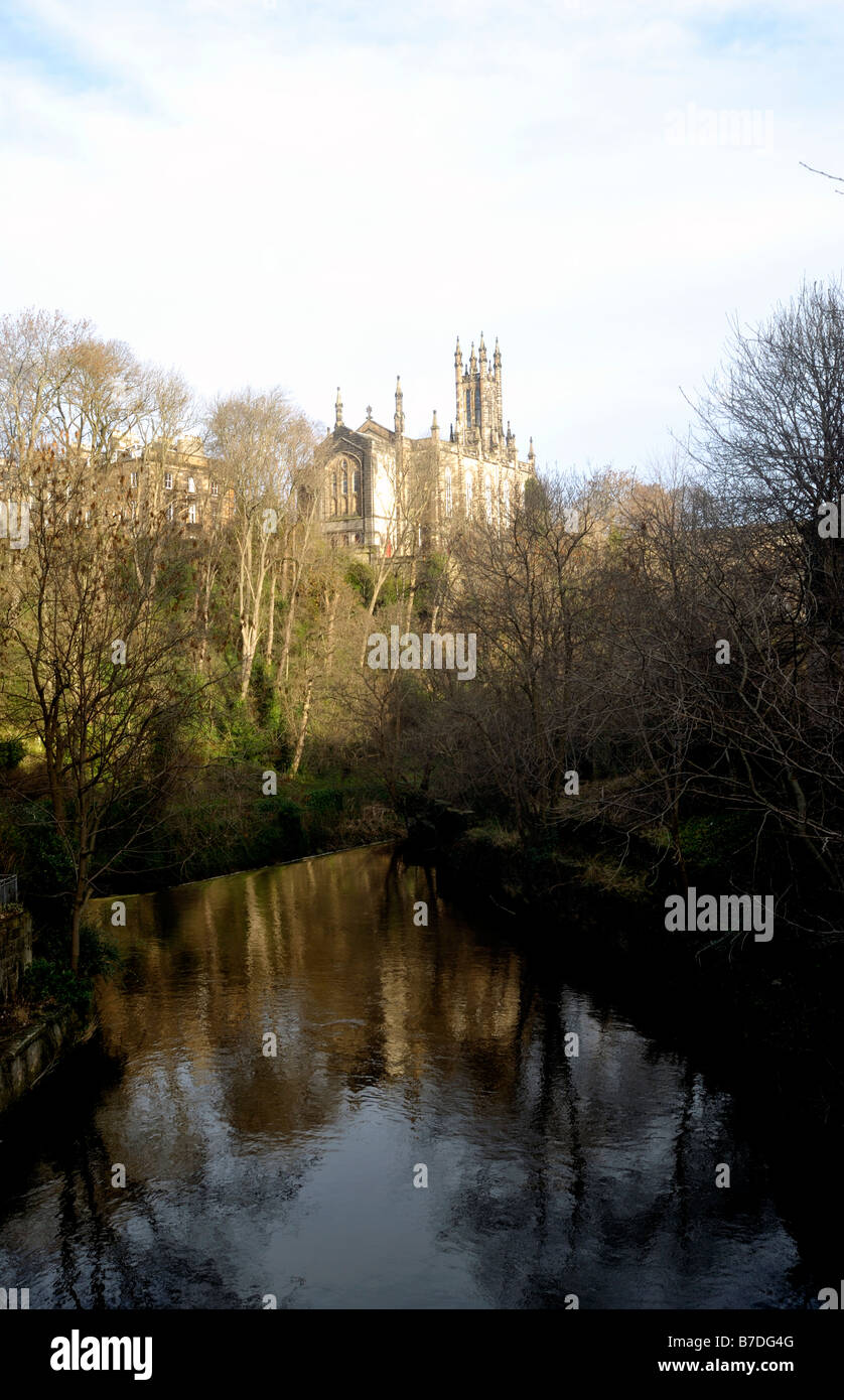 A large church viewed from a bridge Stock Photo - Alamy