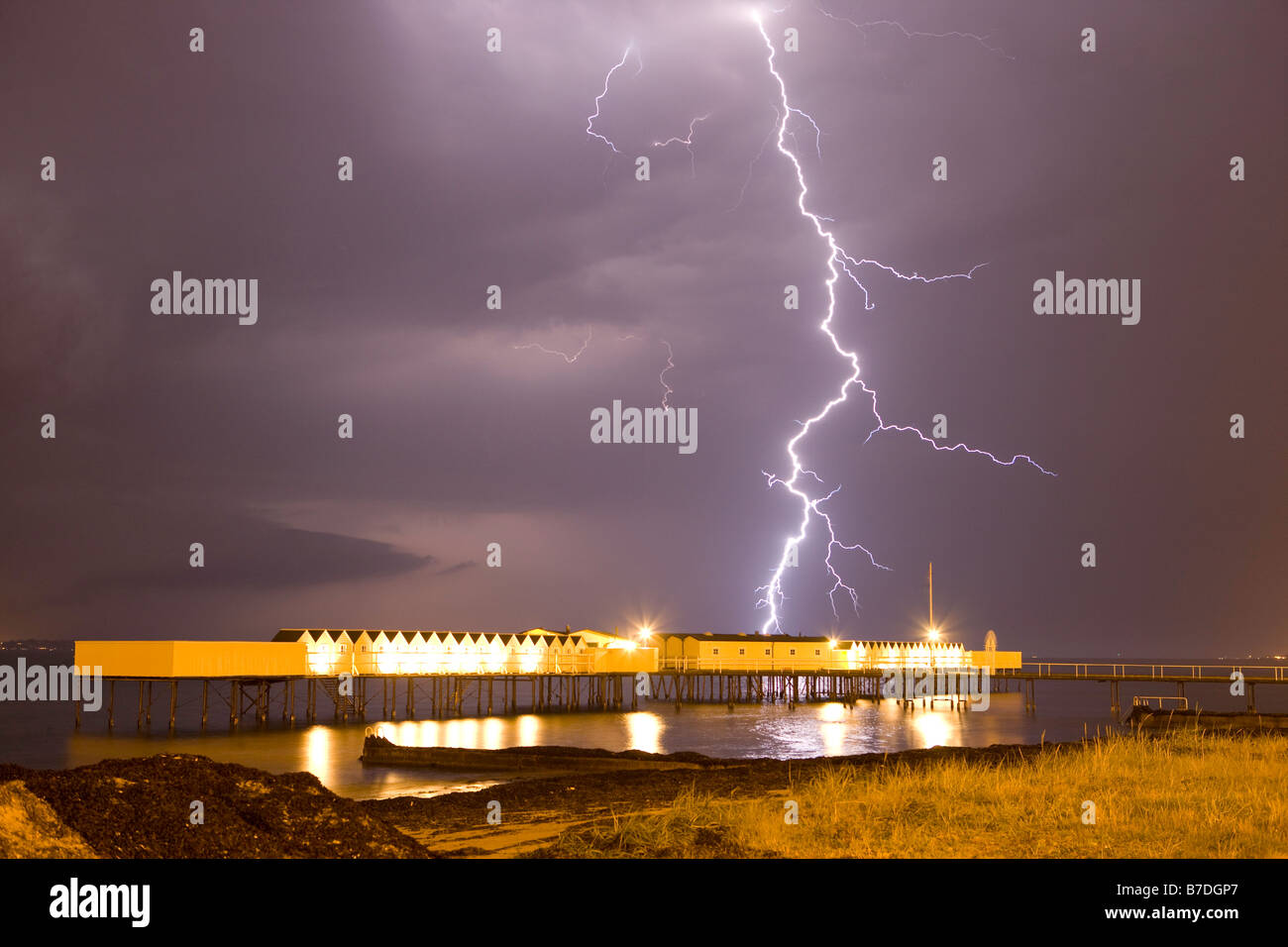 stroke of lightning Stock Photo - Alamy