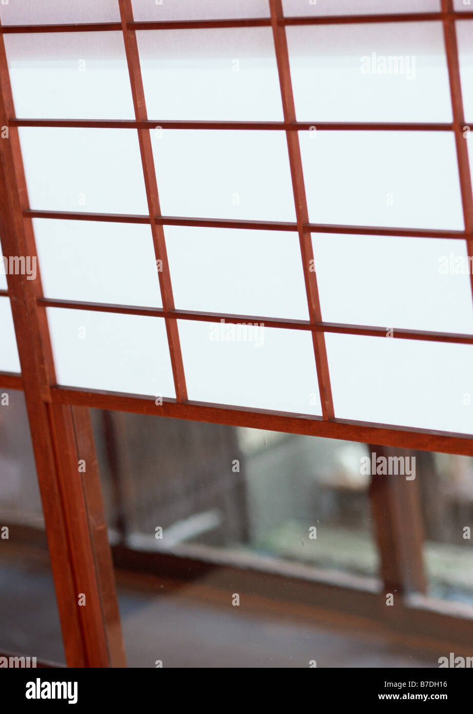 Paper panel sliding door Stock Photo - Alamy