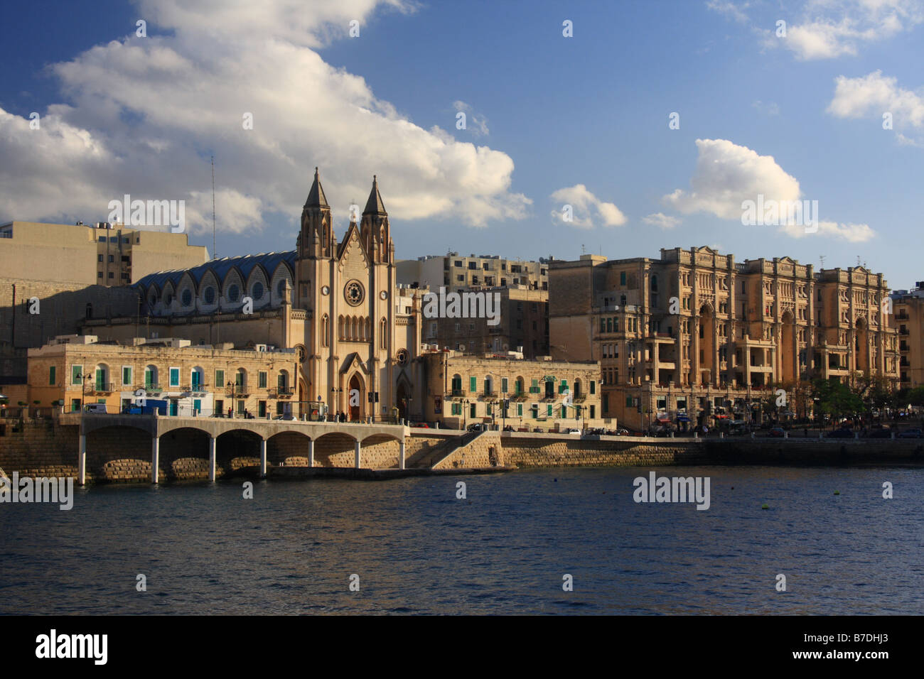 Sliema seafront in Malta Stock Photo - Alamy