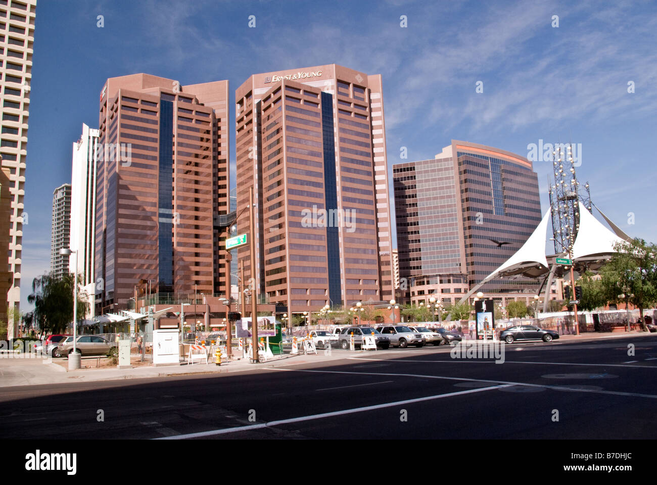USA, Arizona, Phoenix, Office buildings on Jefferson St Stock Photo - Alamy