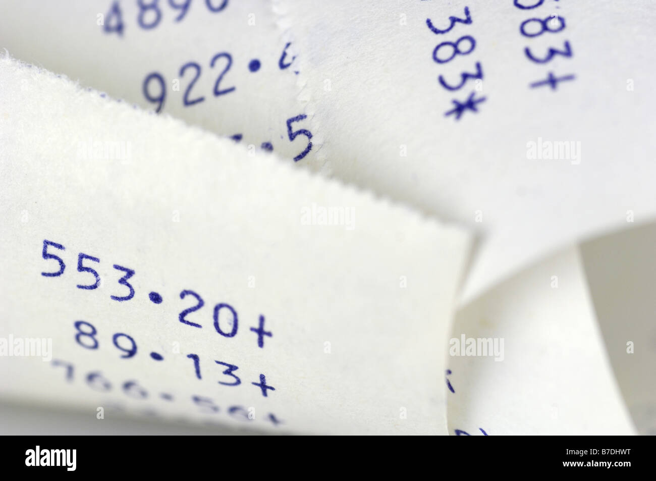 voucher of a calculator Stock Photo - Alamy