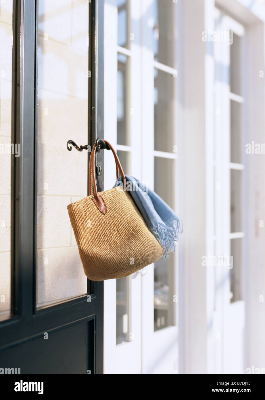 Bag hung on door hi-res stock photography and images - Alamy
