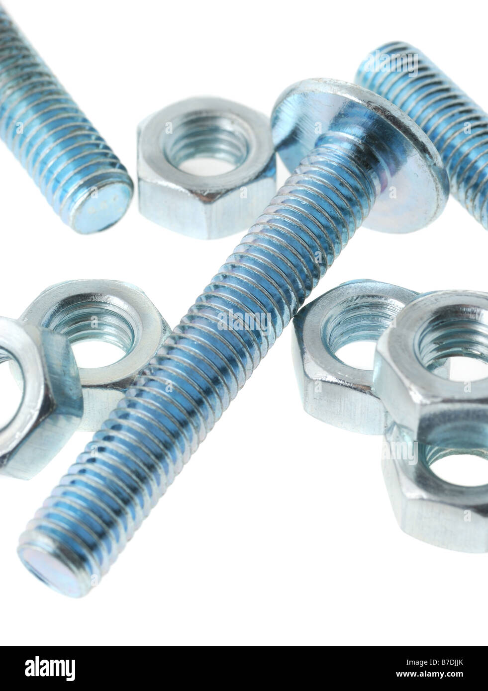 Bolts and nuts Fixing details for a fastening of details Stock Photo ...